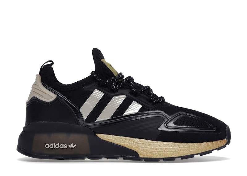 Adidas Zx 2k Boost Sneakers - Core Black/Linen/Gold Metallic